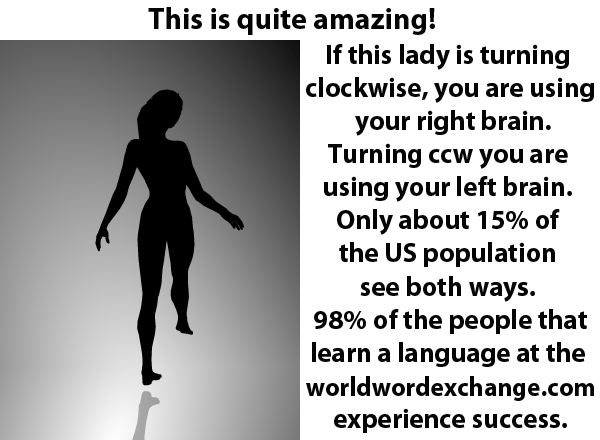 Spinning Girl Illusion Gif